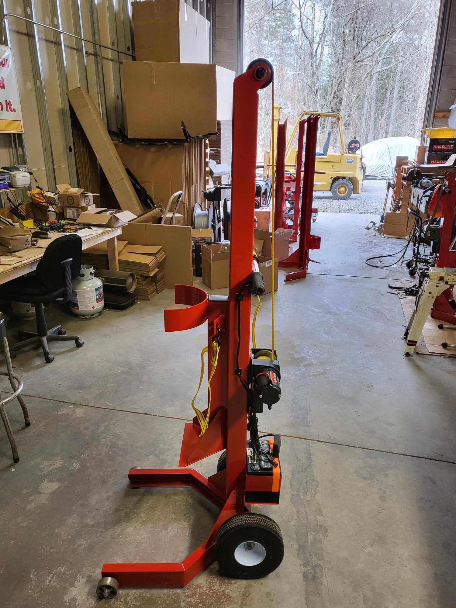 Tank Lifter 12 volt Compressed Gas Cylinder Handler TSS100-TL-12v ...